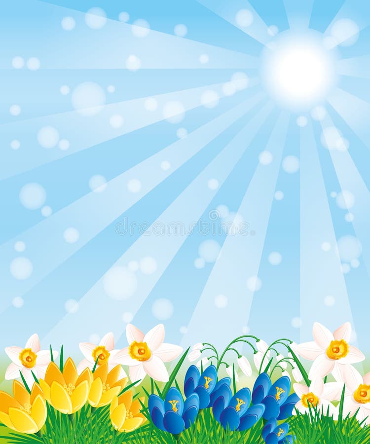 Spring flyer design stock vector. Illustration of holiday - 24154406