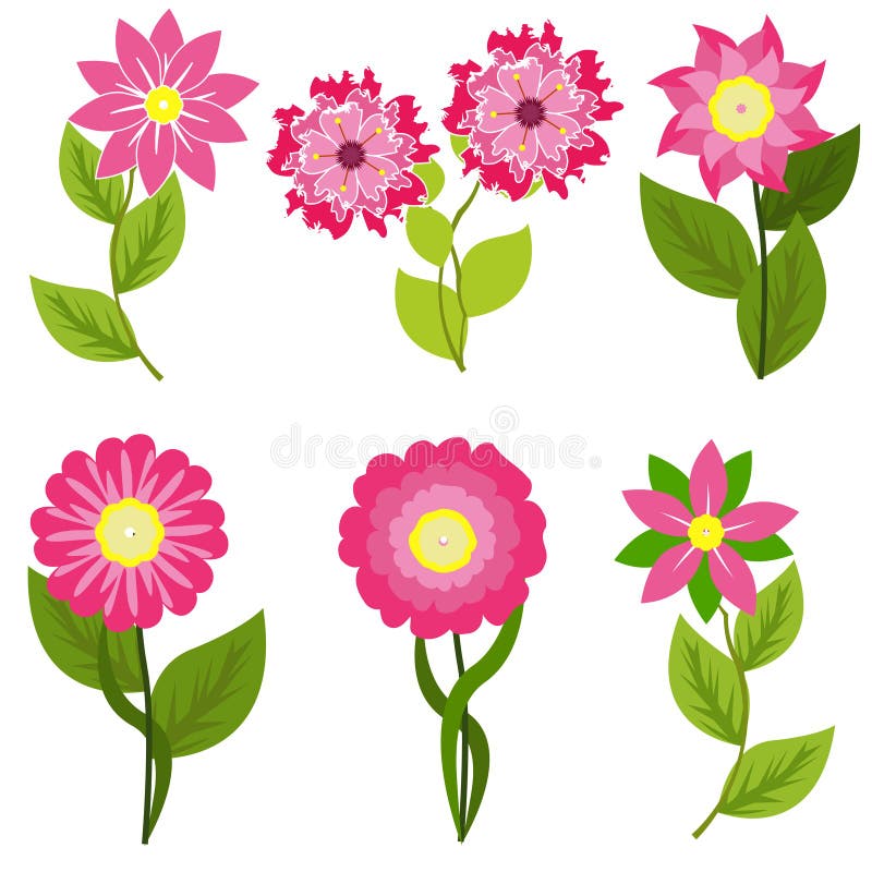 Spring Flowers Vector Illustration Stock Vector - Illustration of ...