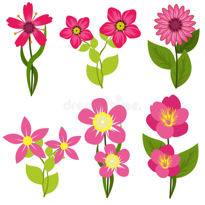 Spring Flowers Vector Illustration Stock Vector - Illustration of ...