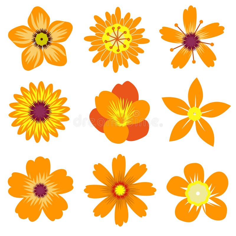 Spring Flowers Vector Illustration Stock Vector - Illustration of ...