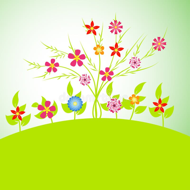 Spring Flowers Vector Illustration Stock Vector - Illustration of ...