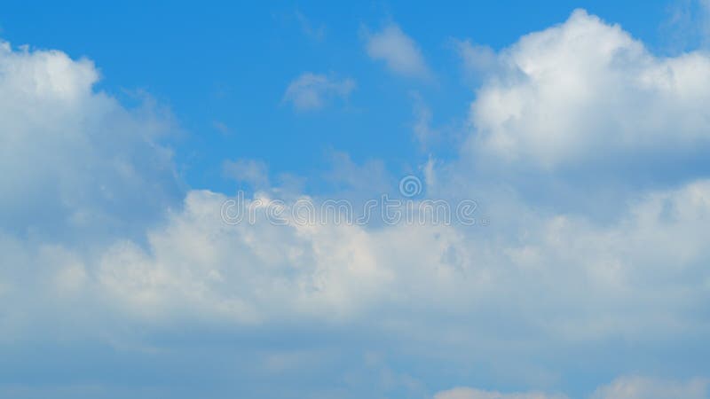 Spring Fluffy Rolling Clouds, Windy Weather in Daytime. Stock Image ...
