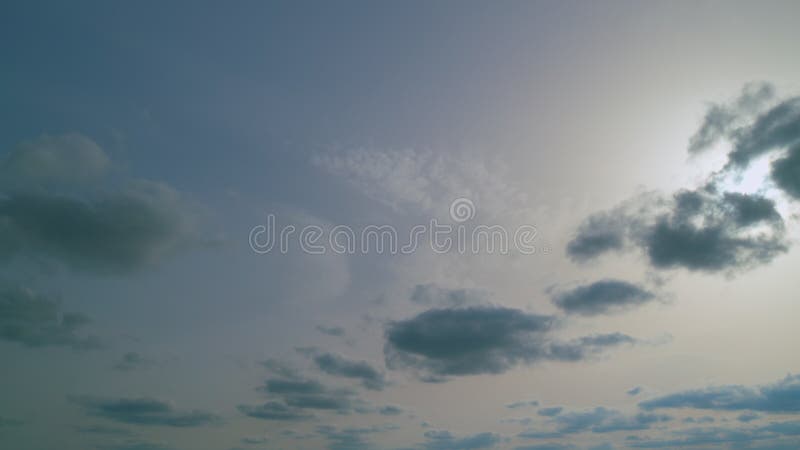 Spring Fluffy Rolling Clouds, Windy Weather in Daytime. Time Lapse ...