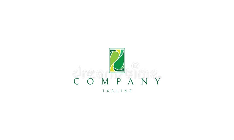Spring Foliage Abstract Green Vector Logo Design Stock Vector ...