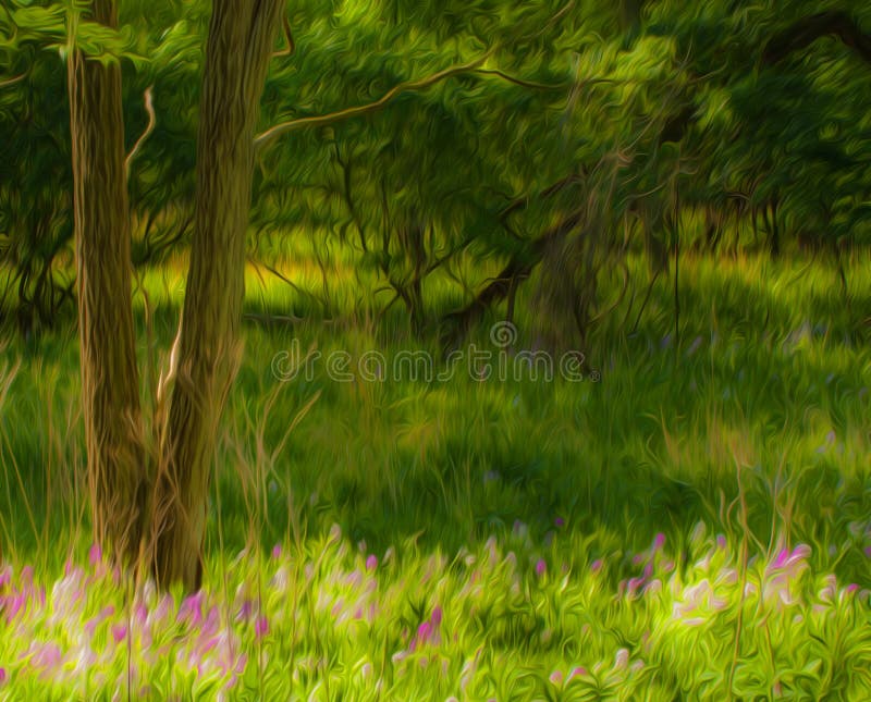 Spring Forest stock image. Image of sunlight, park, green - 38490629