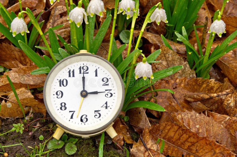 Spring Forward. Daylight Saving Time. Summer Time Change Stock Image ...