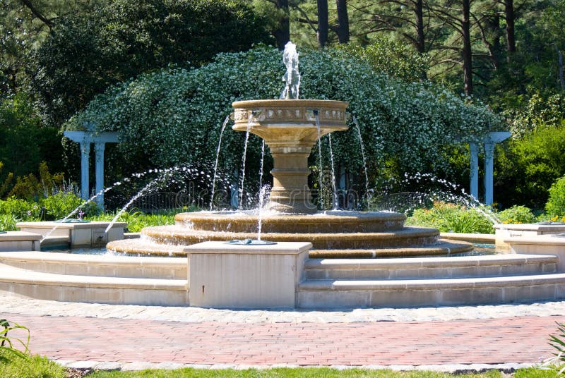 Spring Fountain stock photo. Image of water, trees, norfolk - 25336434