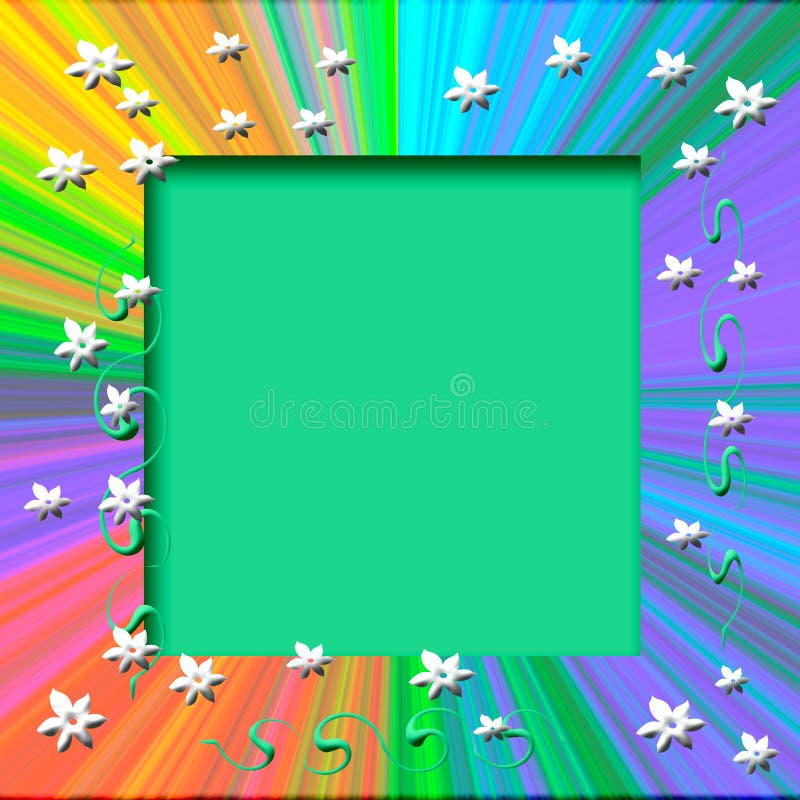 Spring frame stock illustration. Illustration of colorful - 4806903