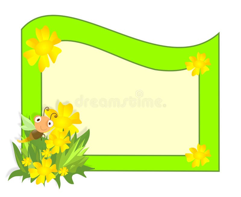 Spring frame, cdr vector stock vector. Illustration of border - 18333339