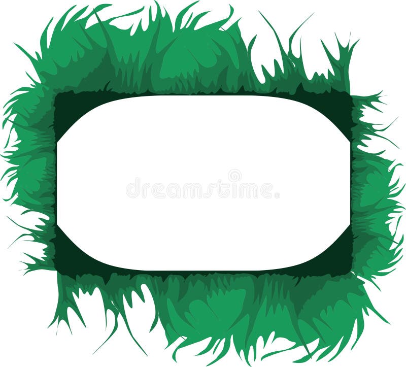 Spring Frame in the Form of Grass. Stock Vector - Illustration of card ...