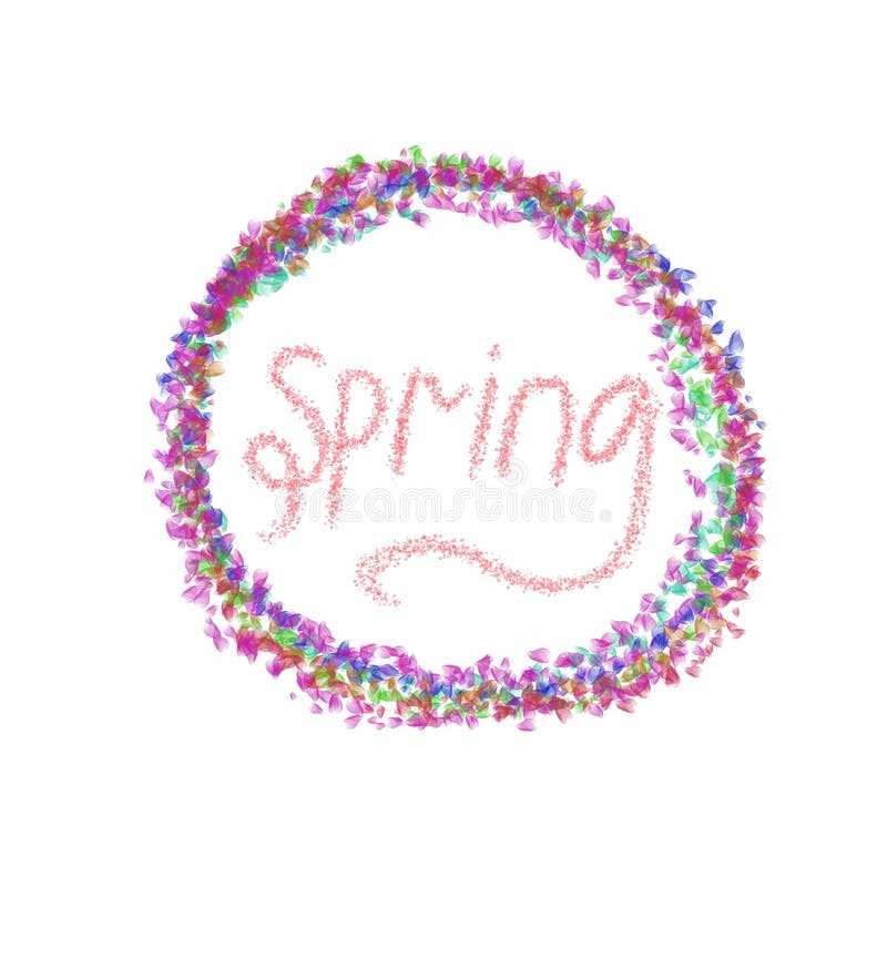 SPRING FRAME stock illustration. Illustration of design - 137374344