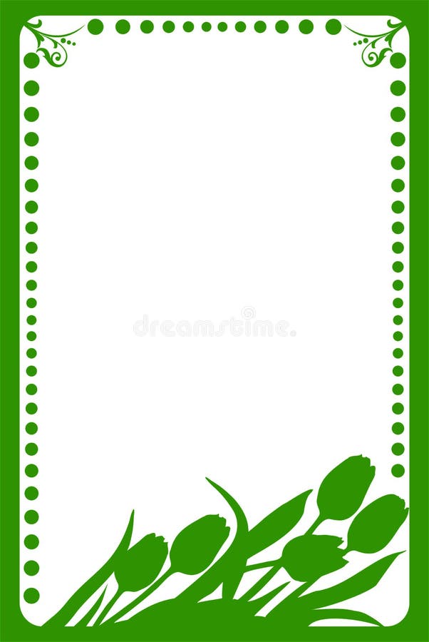 Spring frame, vector stock vector. Illustration of decor - 527063