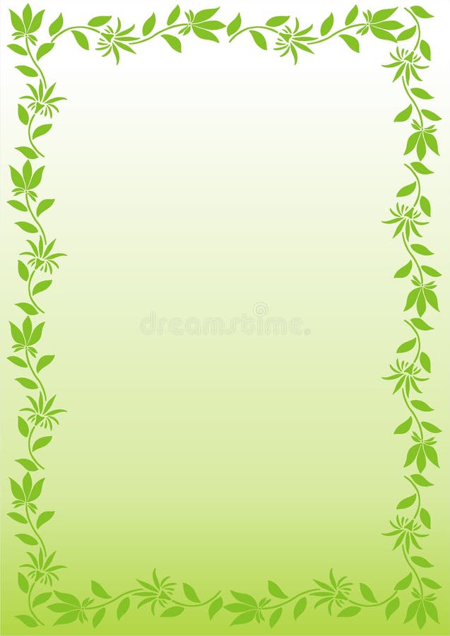 Spring green frame vector stock vector. Illustration of symmetry - 8229290
