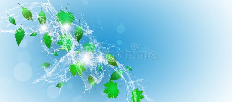 Spring fresh water splash stock image. Image of rise - 369458895