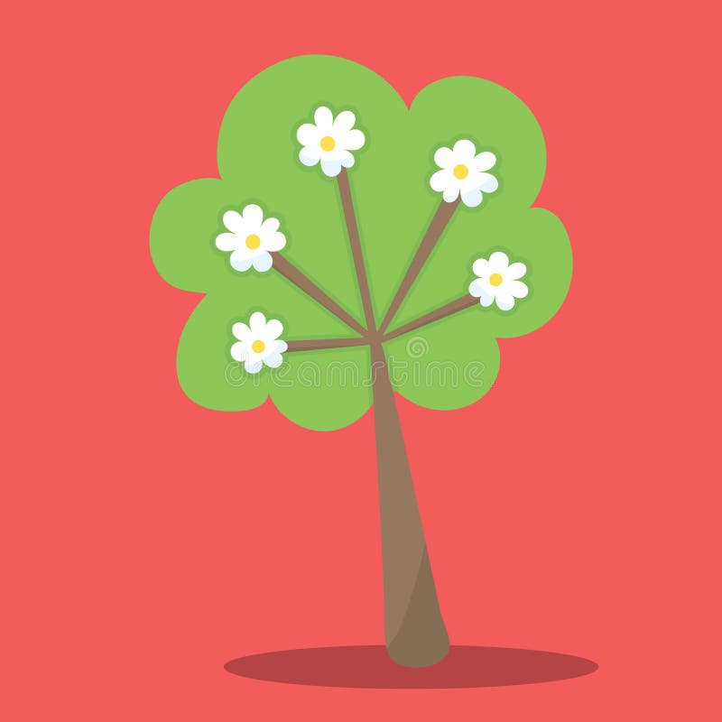 Spring friends tree 07 stock vector. Illustration of tree - 197988829