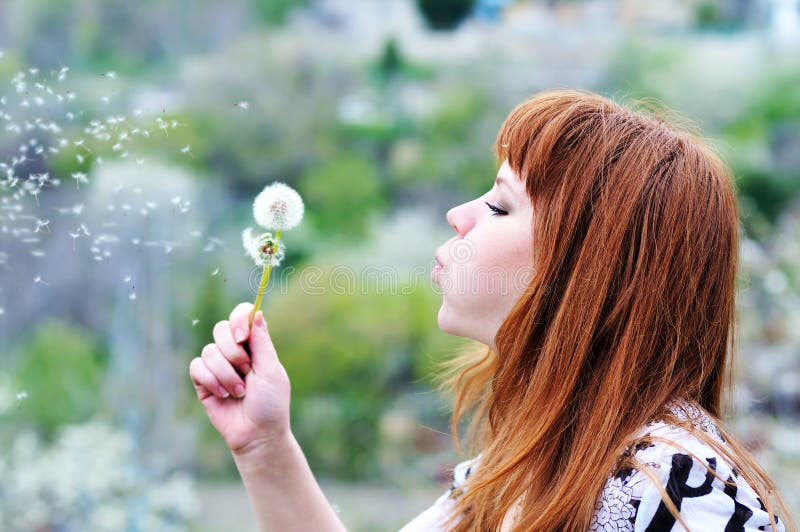 Spring fun stock photo. Image of beauty, redheaded, neat - 19487326