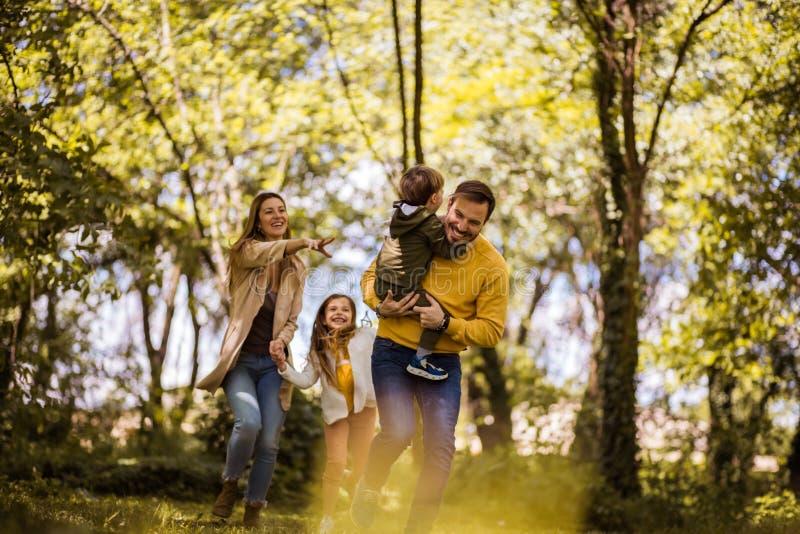 Spring fun day stock image. Image of family, adult, childhood - 183382327