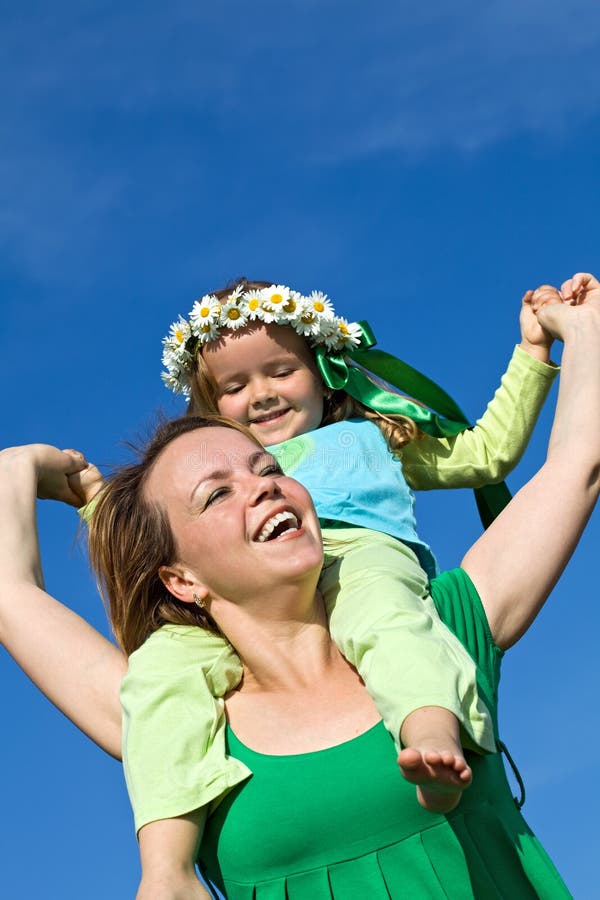 Spring fun outdoors stock photo. Image of daughter, color - 9509392