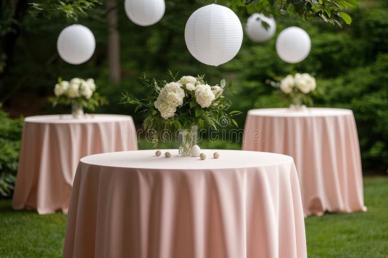 Spring Garden Party, Spring Garden Party with Pastel Tablecloths and ...