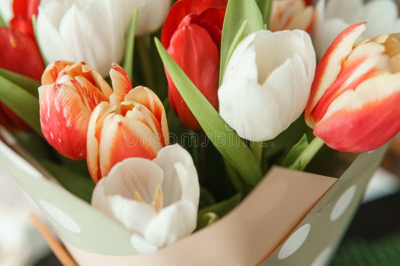 Spring Gift: Bright Tulip Bouquet for a Special March 8th Celebration ...