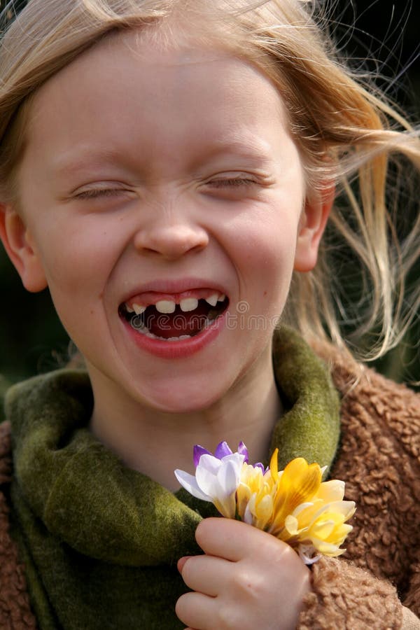 Spring girl stock image. Image of gardener, blossom, childhood - 634679