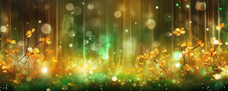 Spring Glitter Flower Background Stock Illustration - Illustration of ...