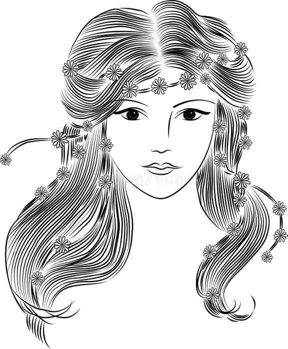 Spring goddess stock vector. Illustration of vector, spring - 3374449