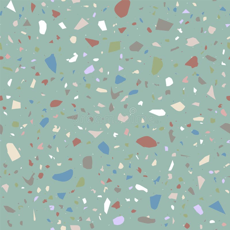 Spring Green Earthy Tone Terrazzo Backdrop Texture Stock Vector ...