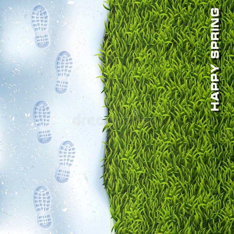 Footsteps Snow Fresh Grass Stock Photos - Free & Royalty-Free Stock ...