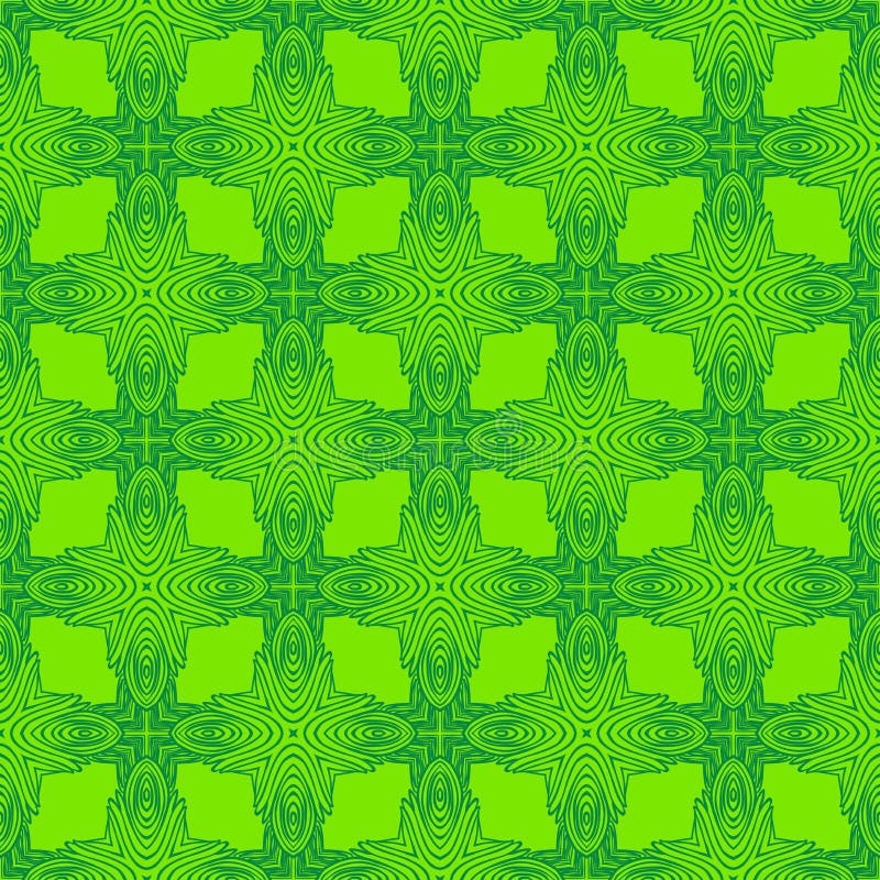 Spring Green Psychedelic Sixties Pattern Stock Vector - Illustration of ...