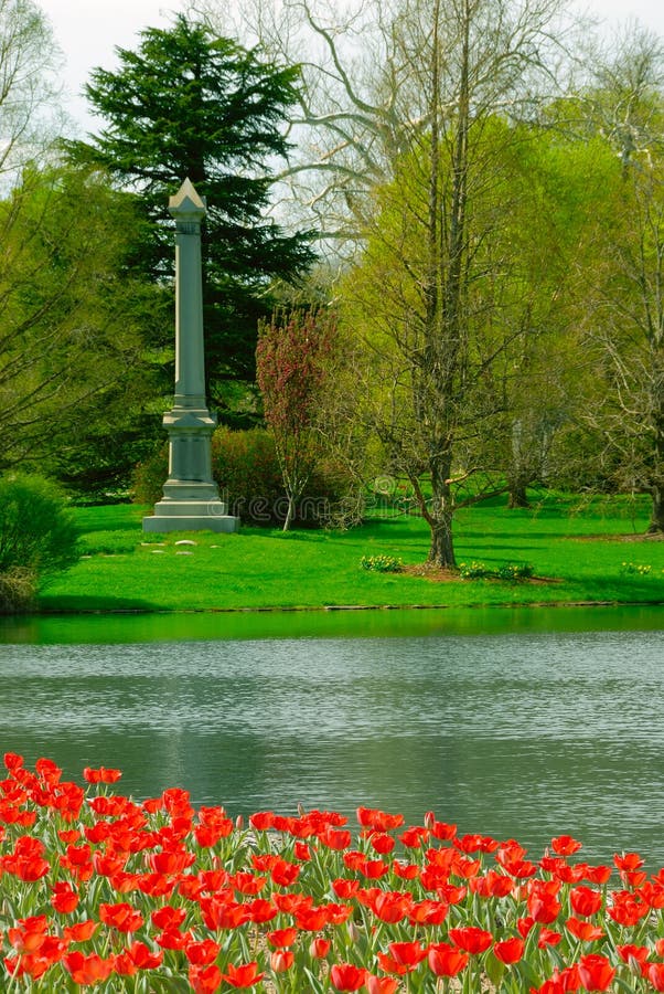 Spring Grove Cemetery stock image. Image of monolith, color - 2508183
