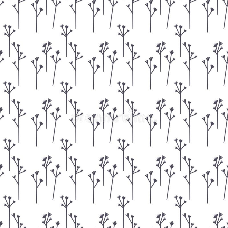 Spring Hand Drawn Floral and Abstract Elements. Stock Vector ...