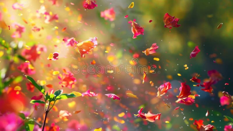 Spring Has Arrived in a Burst of Vibrant Colors As Flower Petals ...
