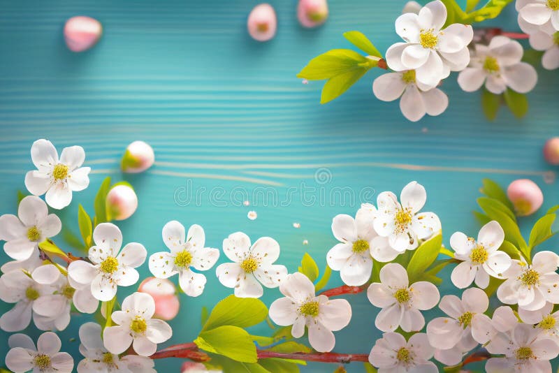 Blossoming Beauty Cherry Flowers in the Springtime Background Stock ...