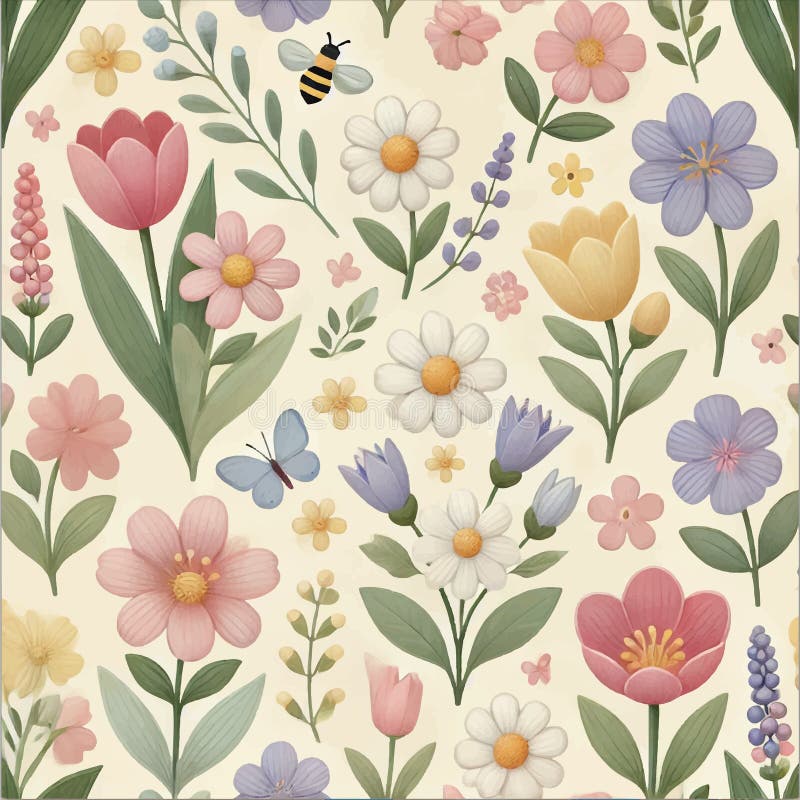 Spring Has Sprung Design Background in Vector Stock Vector ...