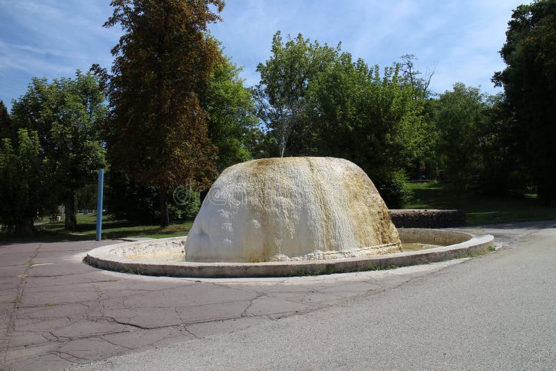 Spring of Healing Mineral Water in Dudince Spa Stock Photo - Image of ...