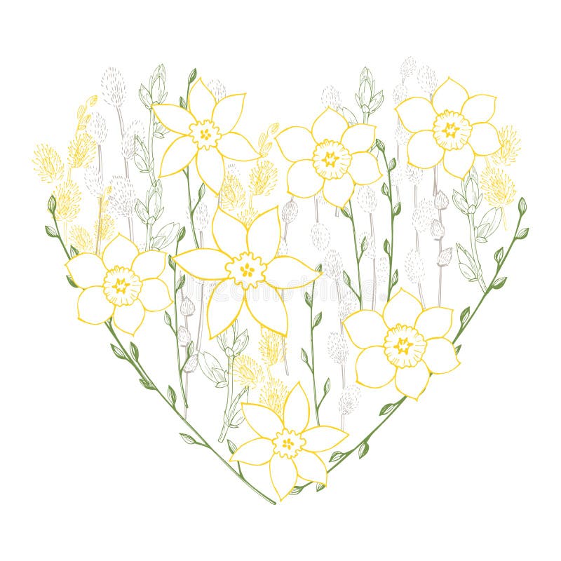 Spring Heart stock vector. Illustration of cool, desire - 28257725