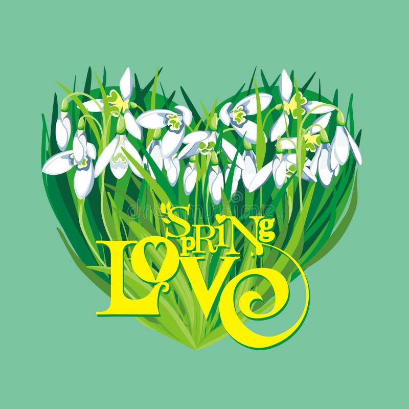 Spring Heart stock vector. Illustration of cool, desire - 28257725