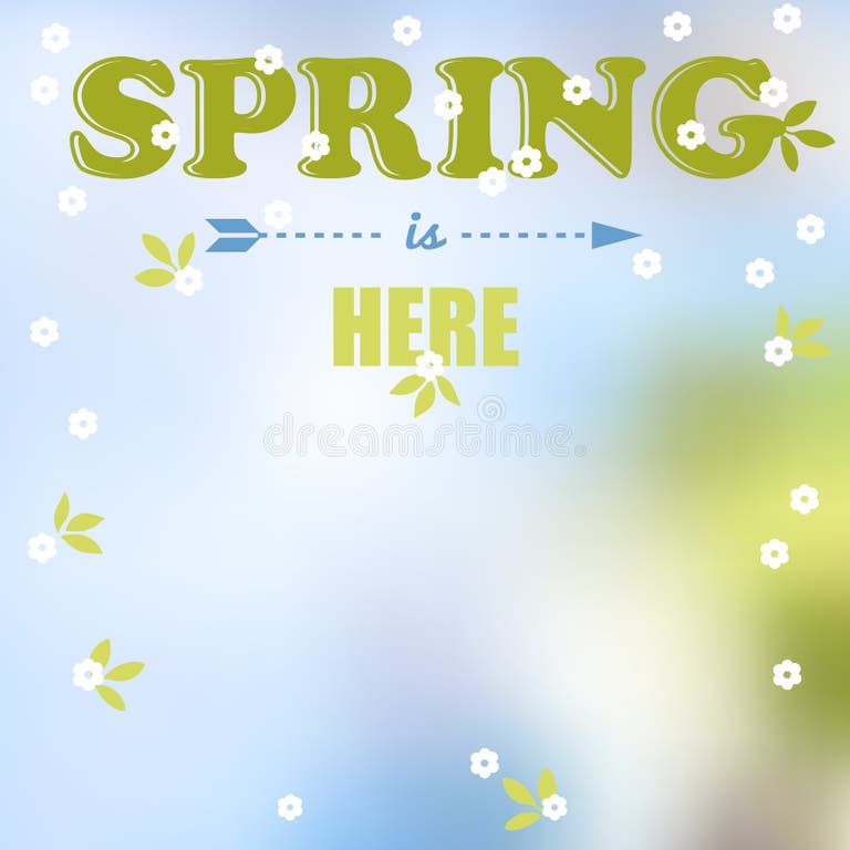 Spring Here Stock Illustrations – 2,388 Spring Here Stock Illustrations ...