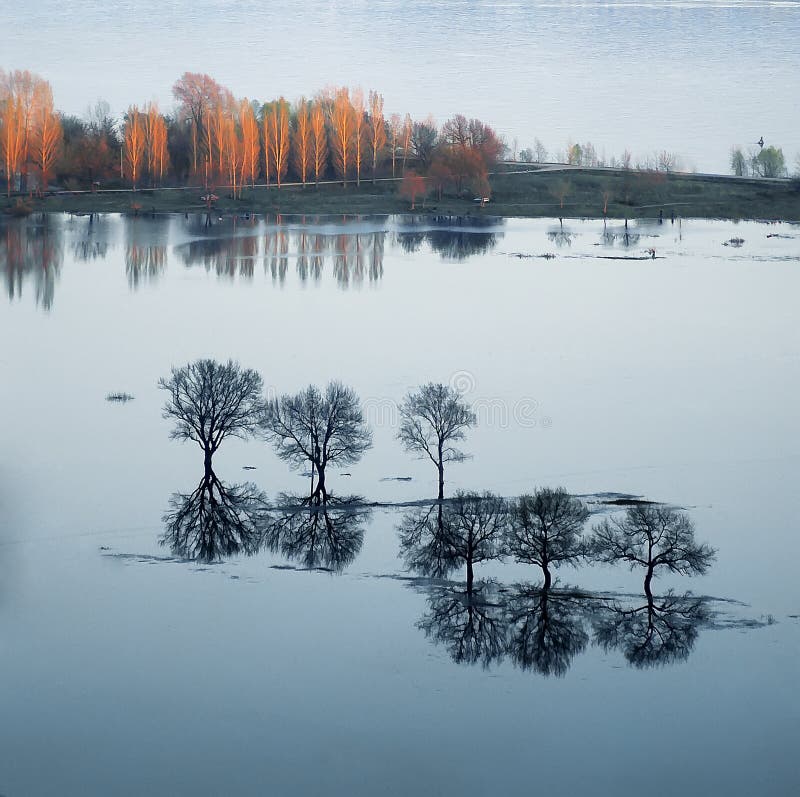 Spring high water stock image. Image of water, drawings - 14067187