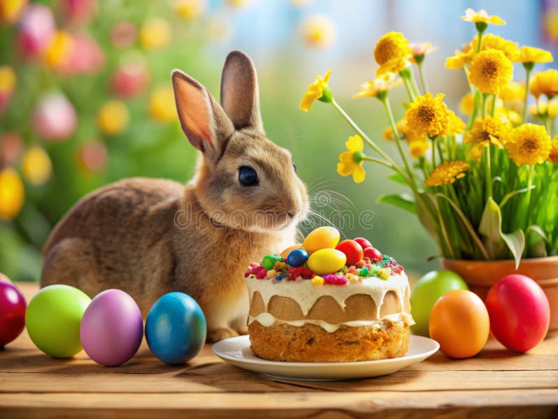 Spring Holiday Baking Fun Easter Cake and Egg Decorating in Action ...