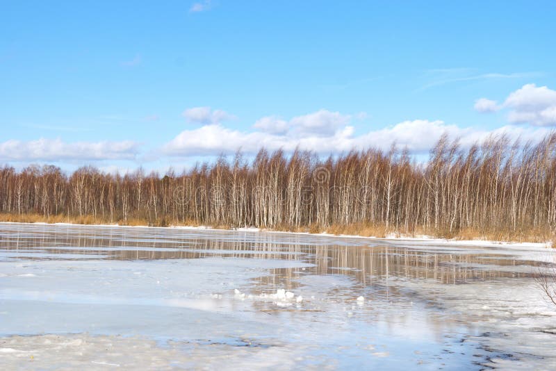 Spring. Holy lake stock photo. Image of reflection, pond - 143470286