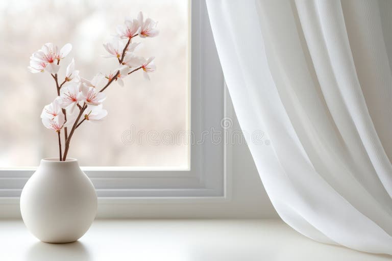 Spring Home Decor, a Gentle Spring Breeze Dances through an Open Window ...