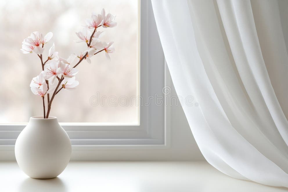 Spring Home Decor, a Gentle Spring Breeze Dances through an Open Window ...
