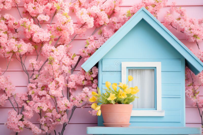 Spring House Simple Life Accessory for Spring Day in Neutral Color ...