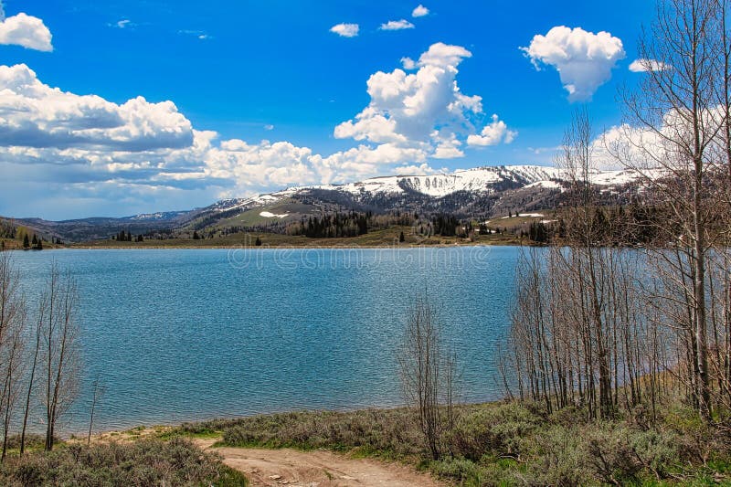 Spring at the Huntington Reservoir on the Energy Loop Scenic Byway in ...
