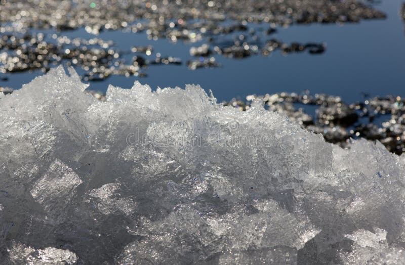 Spring ice stock photo. Image of clear, crystal, view - 12267938