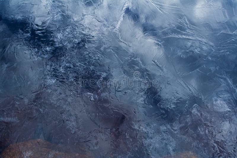 Spring ice background stock image. Image of fractal, freezing - 4563617