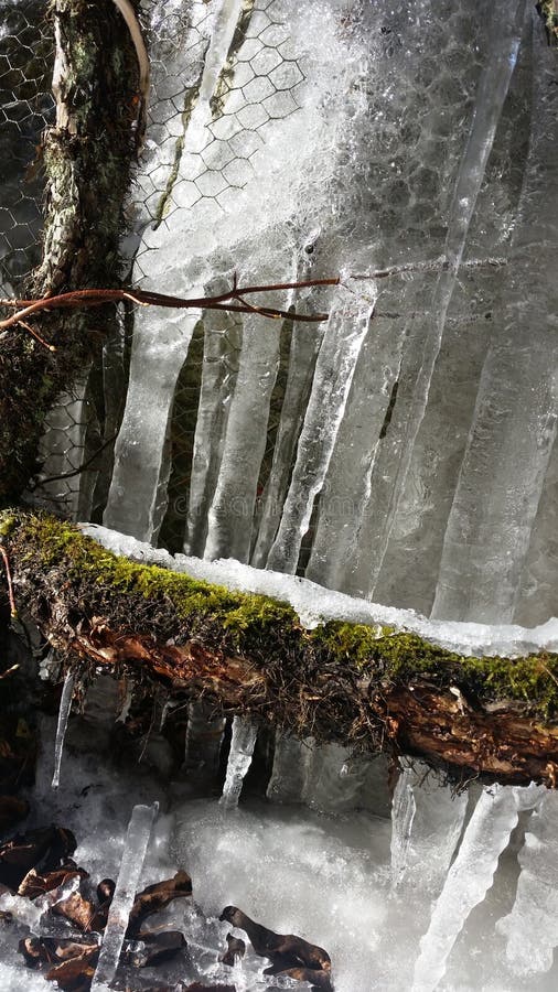 Spring, ice is melting stock image. Image of geology - 229751961