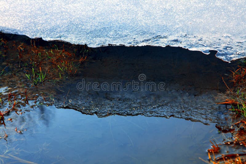 Spring ice stock image. Image of texture, frost, cold - 109436115